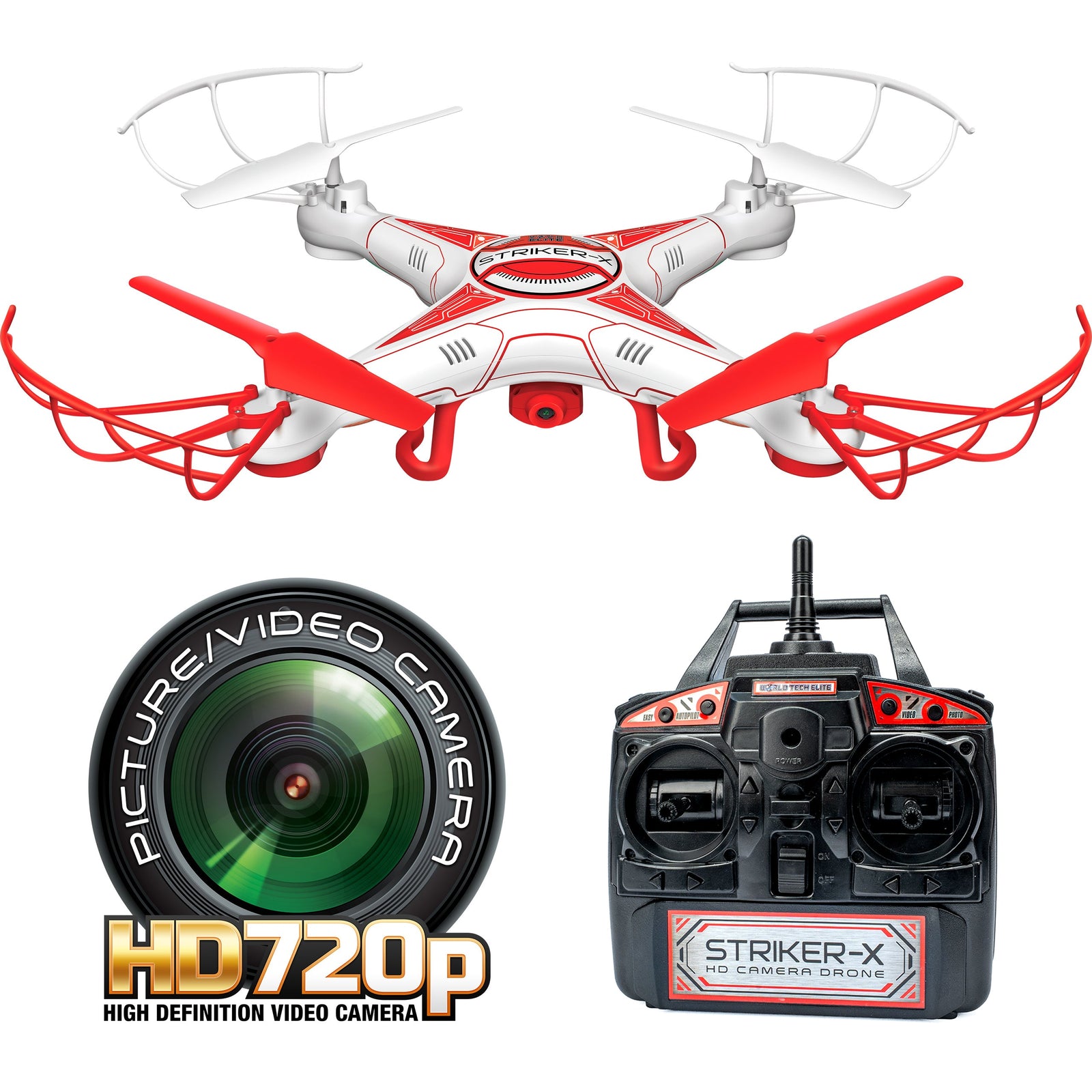 Striker-X HD Picture and Video Remote Control Quadcopter Drone – World ...