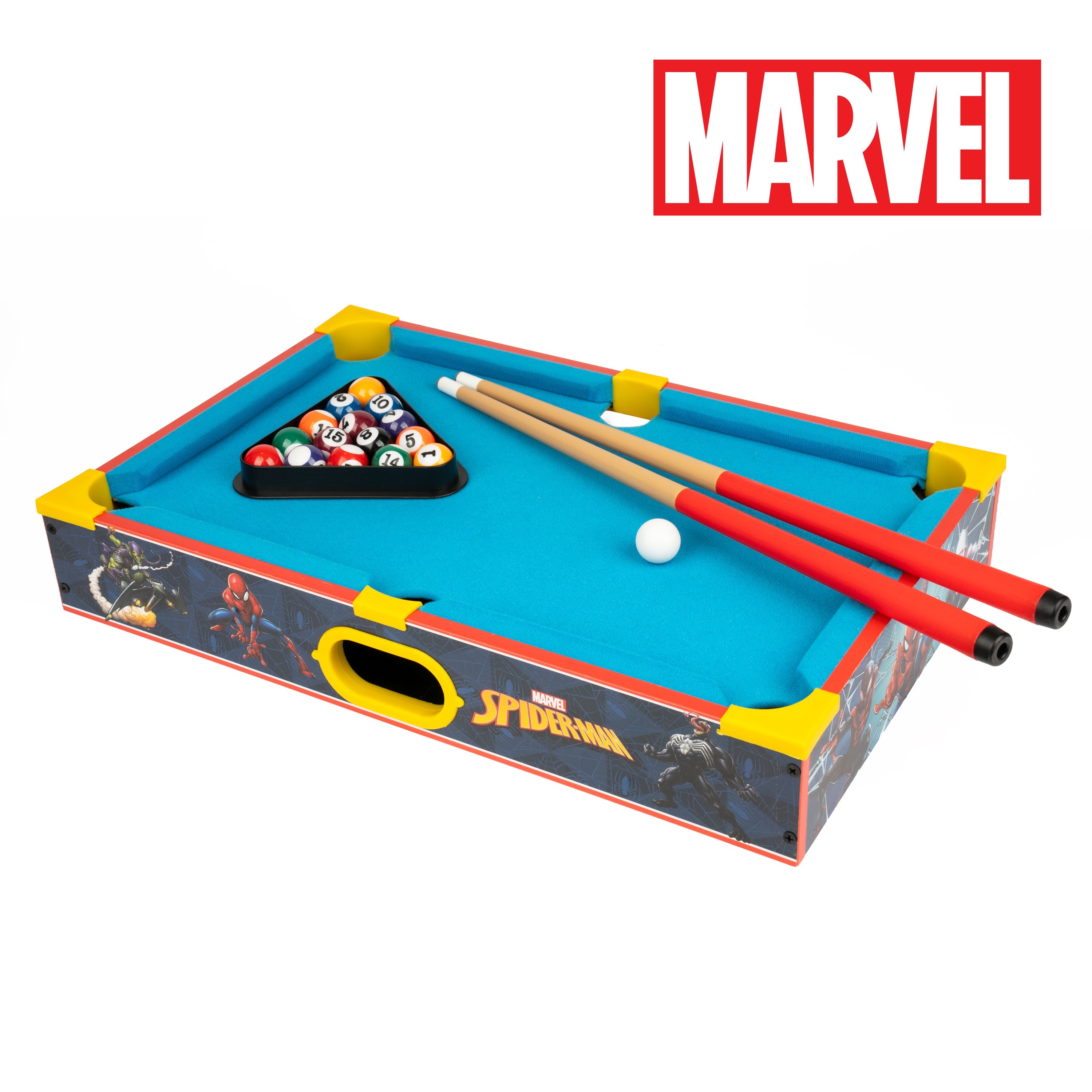 Spider-Man Wooden Tabletop Pool Table – World Tech Toys