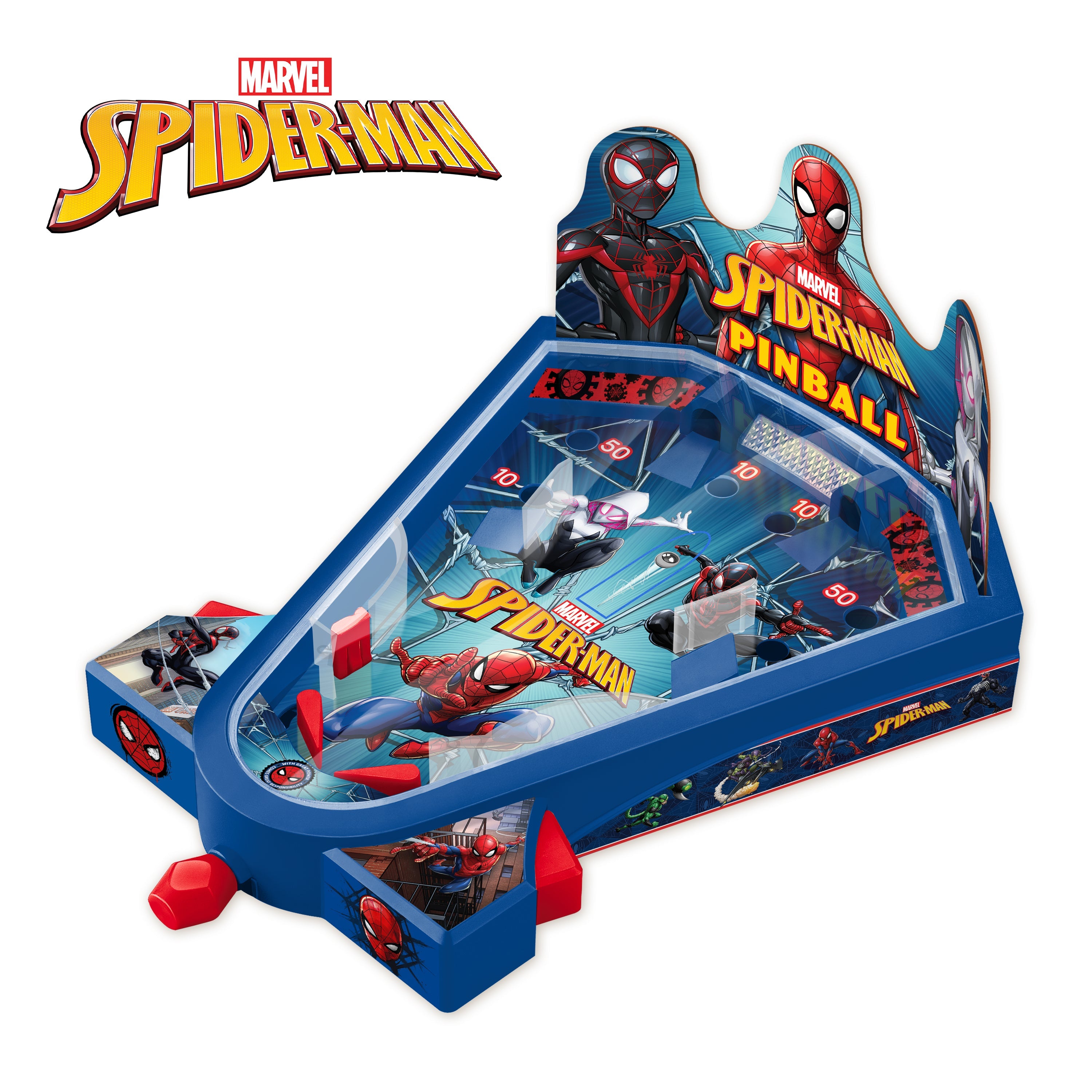 Spider-Man Mini Tabletop Pinball Game – World Tech Toys