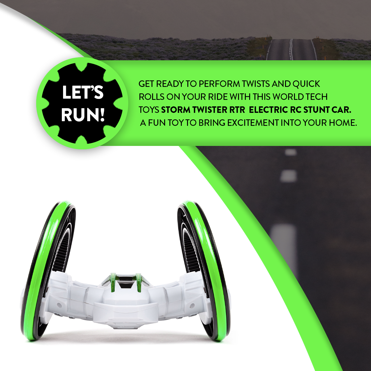 Storm Twister RTR Electric RC Stunt Car – World Tech Toys