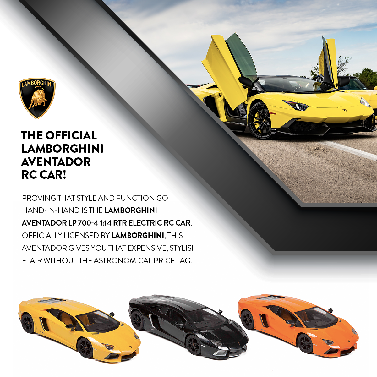 Remote Control Lamborghini Aventador Car Toy for Kids | Hobbytron ...